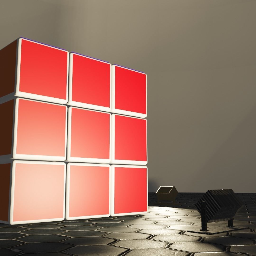 Cube Made in Blender 3D 3D model | CGTrader