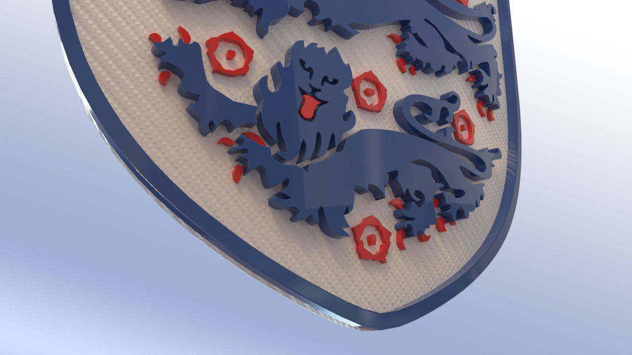 3D model England Football Shield Emblem Logo VR / AR / low-poly | CGTrader