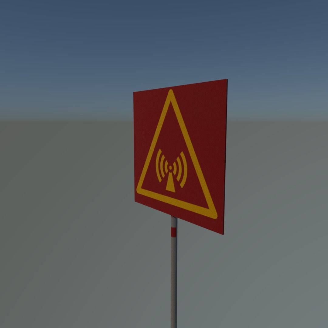 3D model sign electromagnetic VR / AR / low-poly | CGTrader