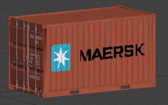 Sea Cargo Metal Container 3D model | CGTrader