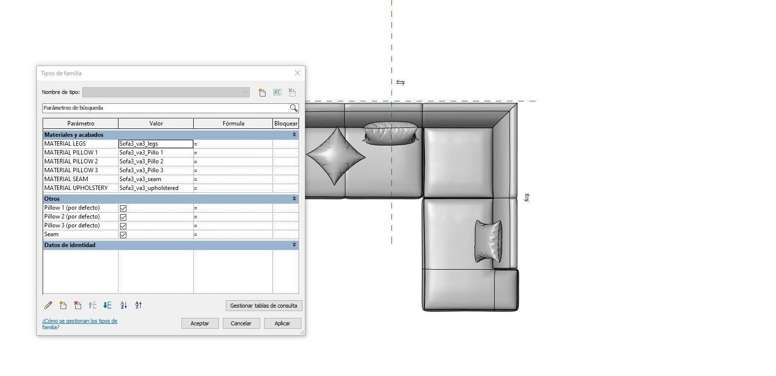 CORNER SOFA FAMILY FOR REVIT 3D model | CGTrader