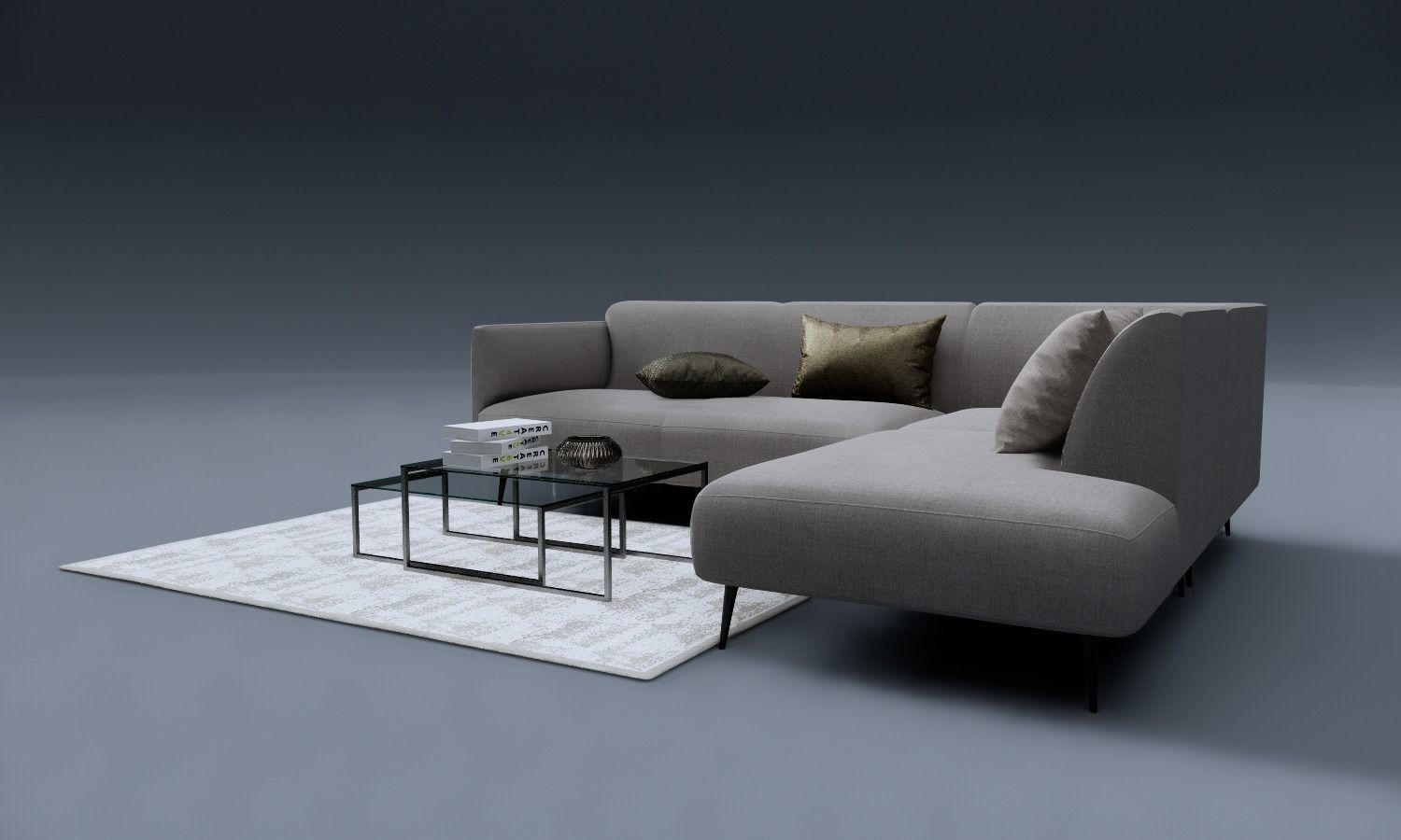 CORNER SOFA FAMILY FOR REVIT 3D model | CGTrader