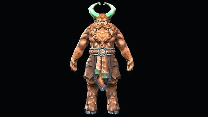 3D model Stylized Satyr VR / AR / low-poly | CGTrader