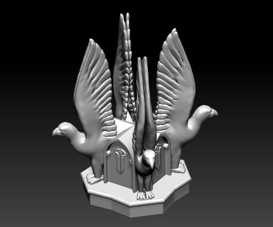 Amon Hen Roof Sculpture 3D model 3D printable | CGTrader