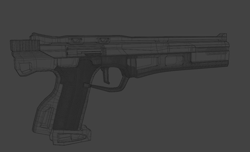 Hand Gun 3D model | CGTrader