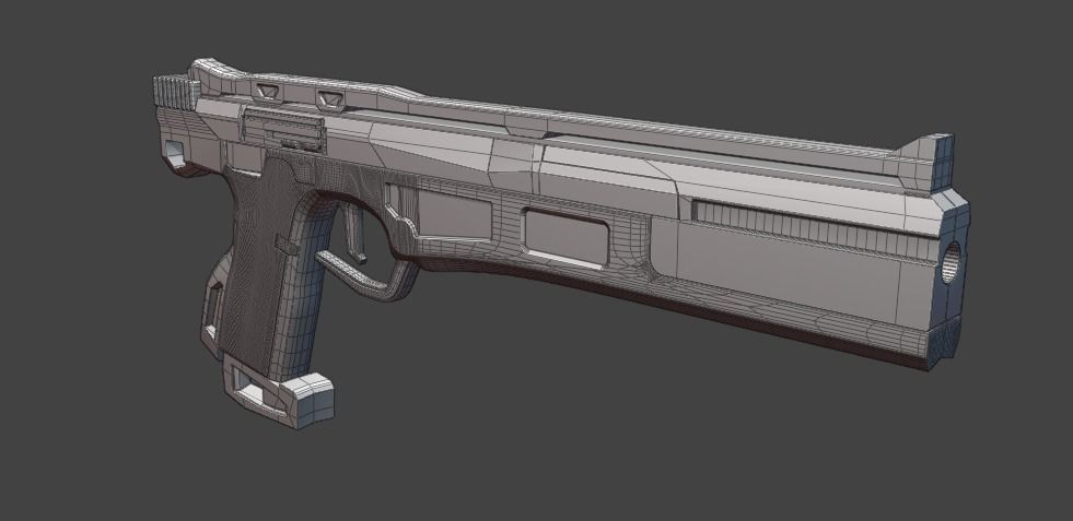 Hand Gun 3D model | CGTrader