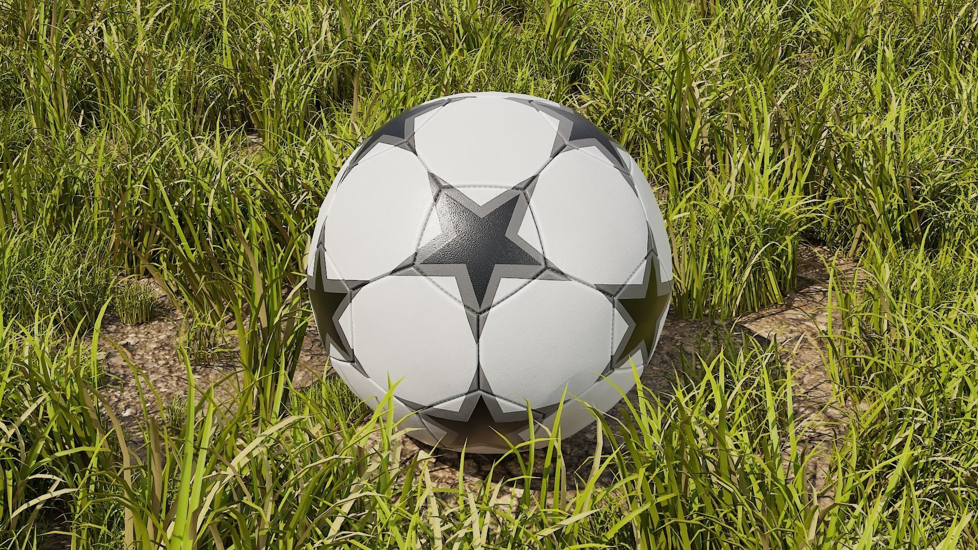 3D model Set of balls and grid Low-poly 3D model VR / AR / low-poly ...