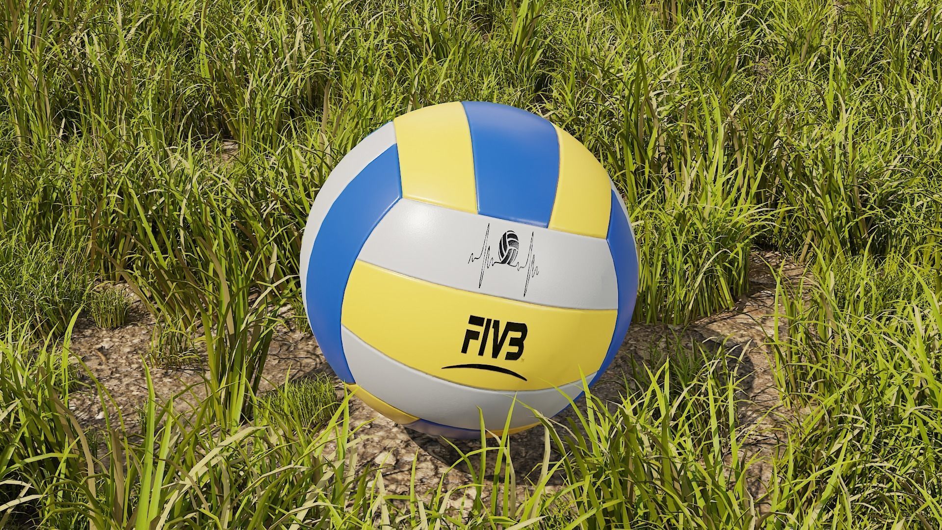 3D model Set of balls and grid Low-poly 3D model VR / AR / low-poly ...