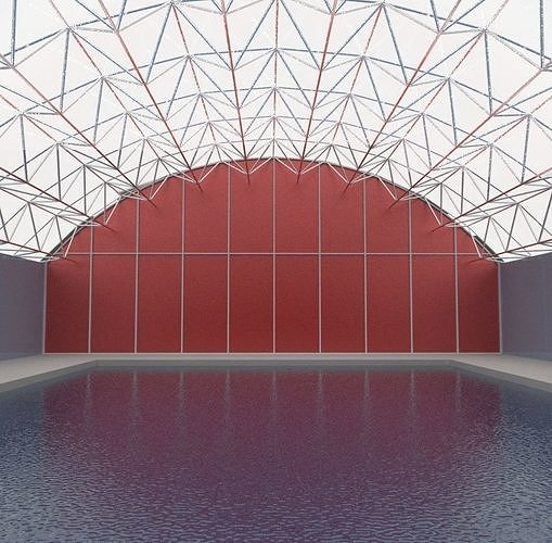 Parametric vault swiming pool 3D model | CGTrader