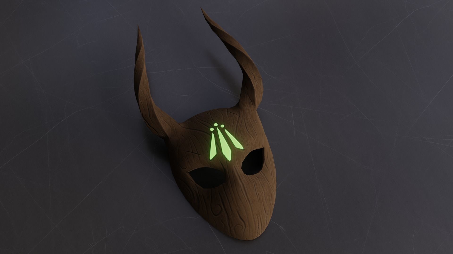 3D model Stylized Druid Mask VR / AR / low-poly | CGTrader