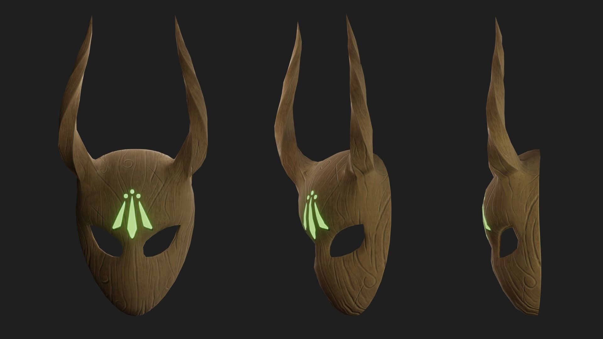 3D model Stylized Druid Mask VR / AR / low-poly | CGTrader