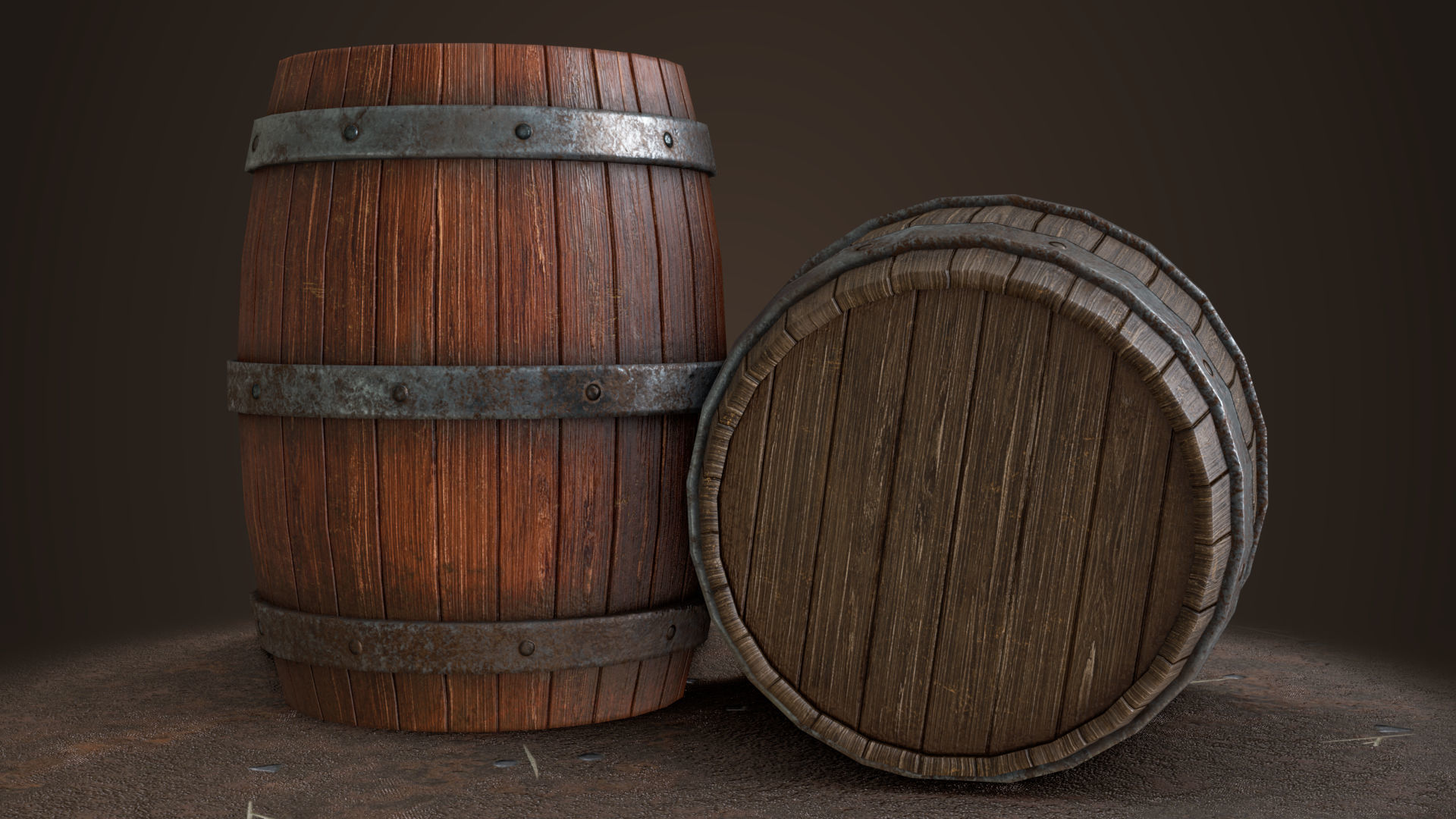 Old Barrel free VR / AR / low-poly 3D model | CGTrader
