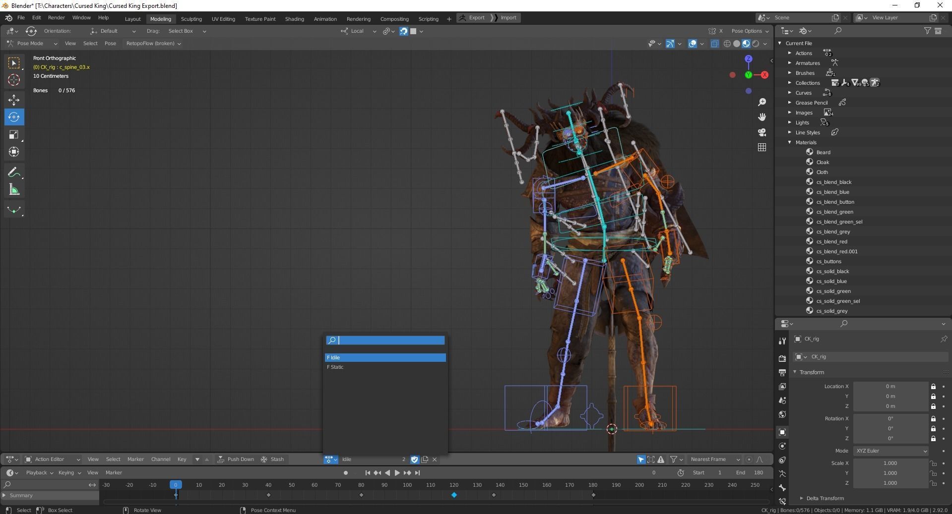 3D model Cursed King VR / AR / low-poly | CGTrader