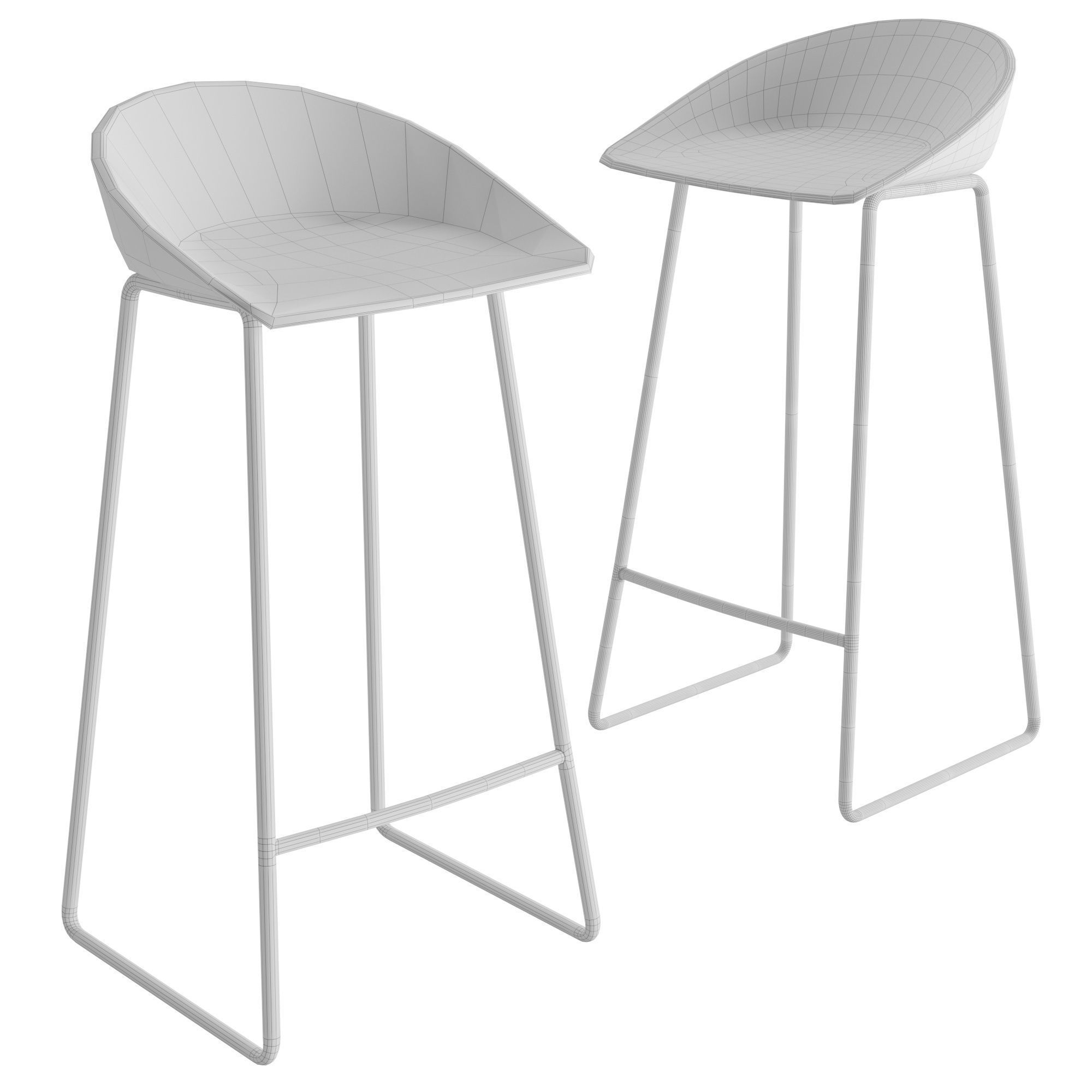 Bar stool Vases 3D model | CGTrader