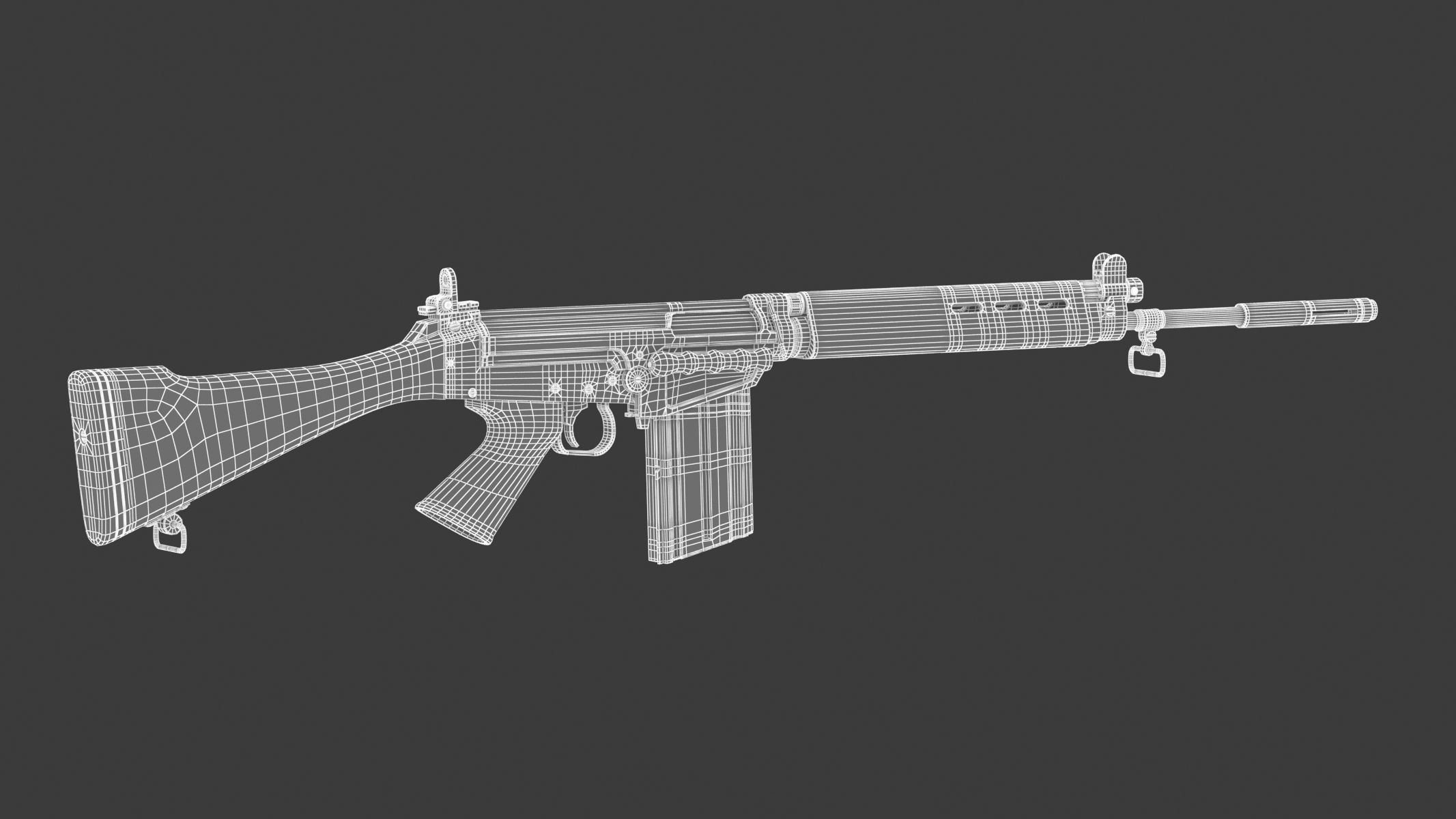 FN FAL 3D model | CGTrader
