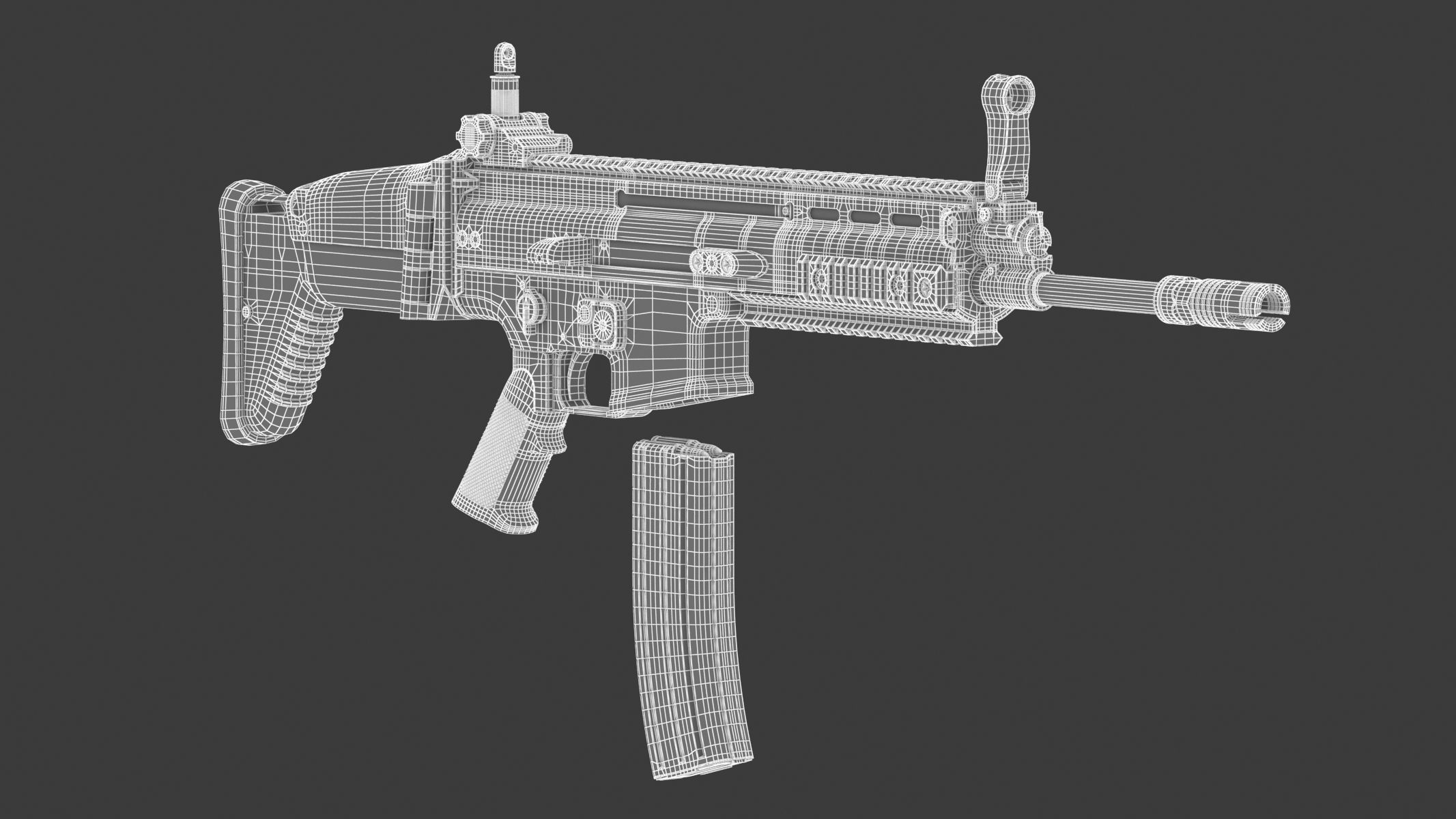 FN SCAR 3D model | CGTrader