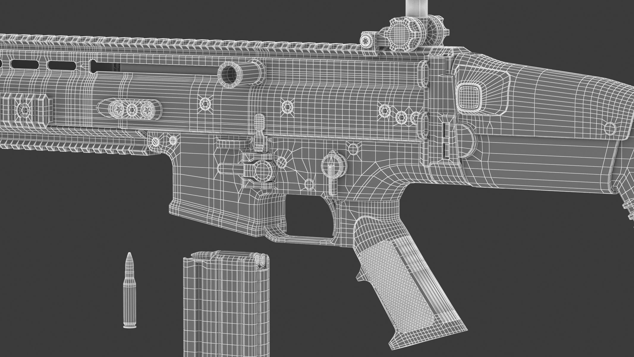 FN SCAR 3D model | CGTrader