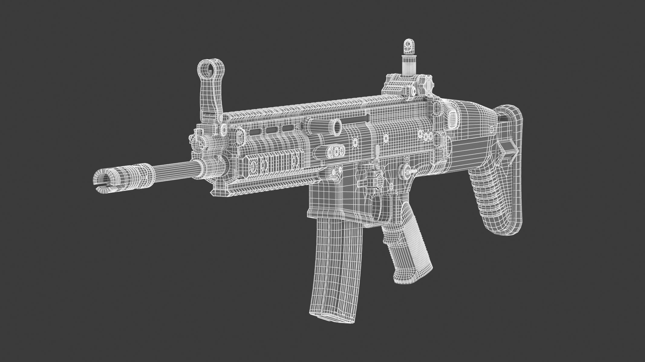 FN SCAR 3D model | CGTrader