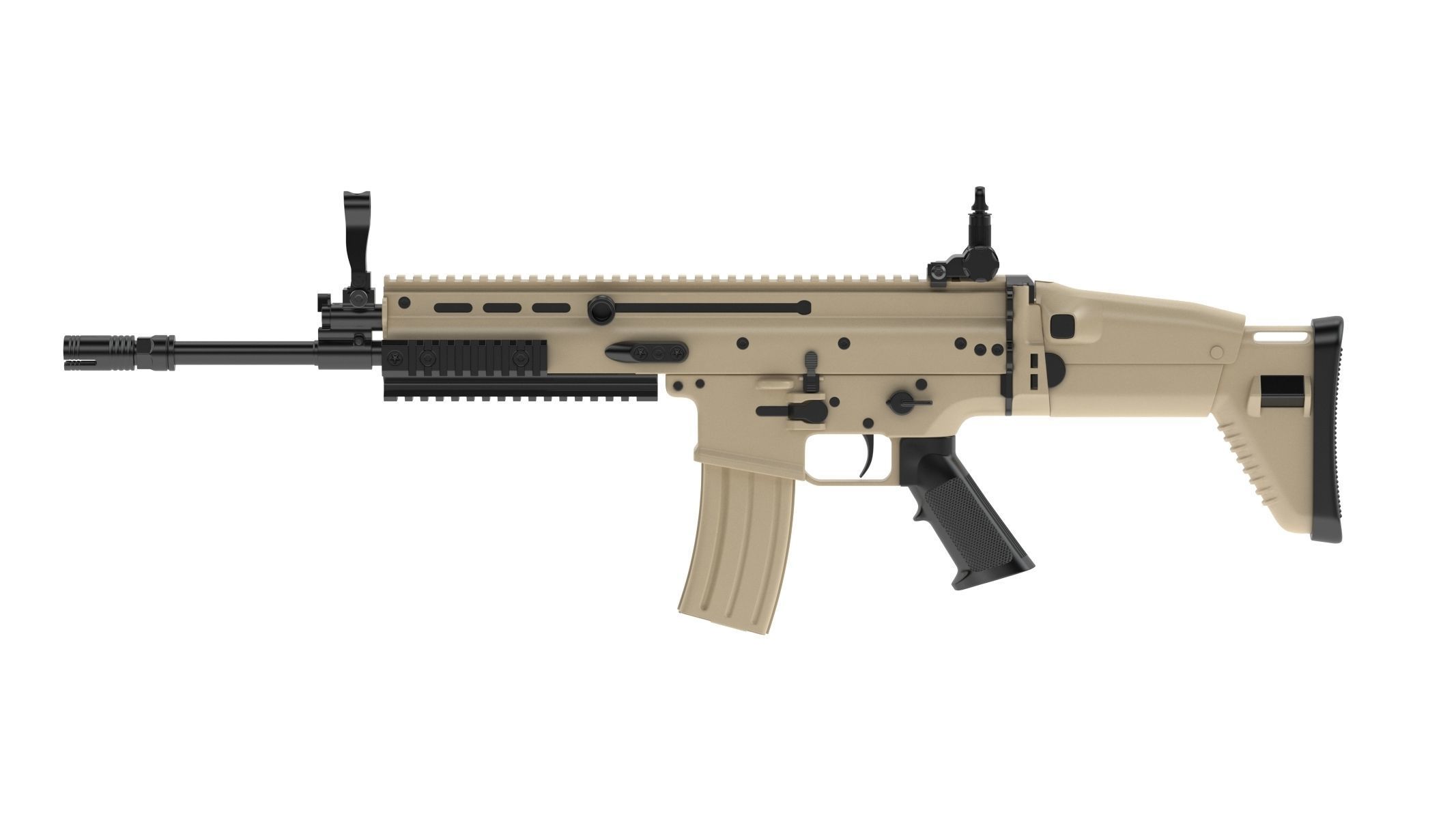 FN SCAR 3D model | CGTrader