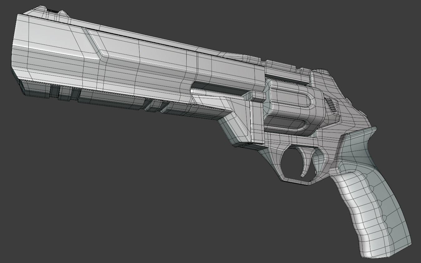 3D model 3D model python gun - skin gun in Valorant VR / AR / low-poly ...