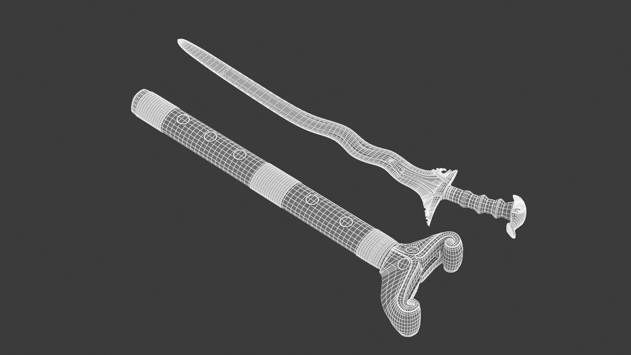 3D model Kalis Sword VR / AR / low-poly | CGTrader