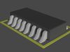 16-pin Chip free 3D model rigged | CGTrader