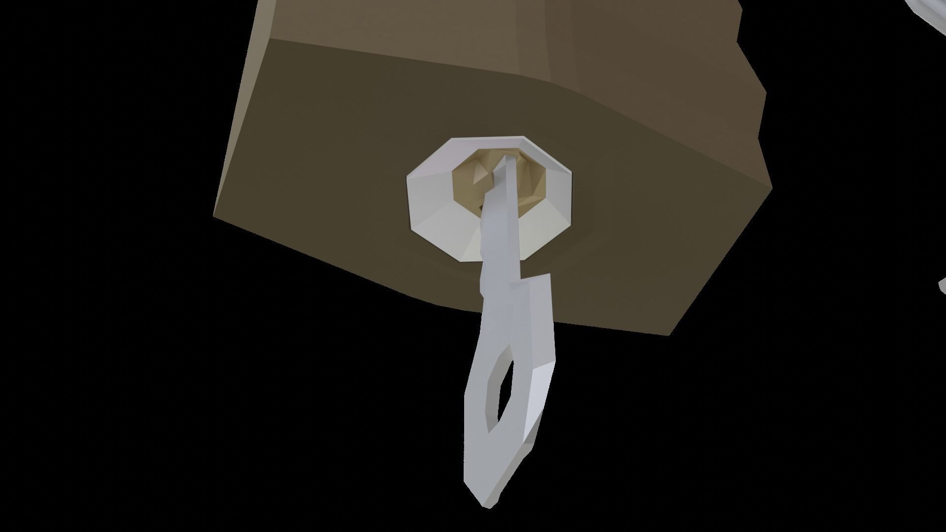 3D model Low Poly Key Lock Padlock VR / AR / low-poly | CGTrader