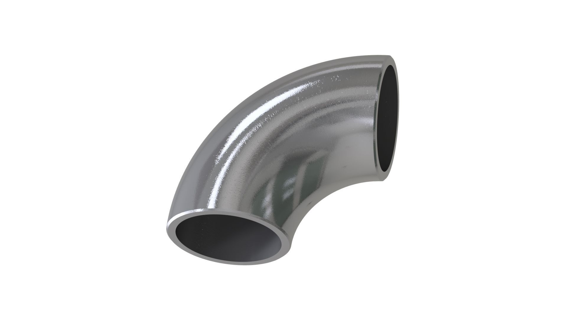 90 DEGREE WELDED STEEL ELBOWS-DIN2605 3D model | CGTrader