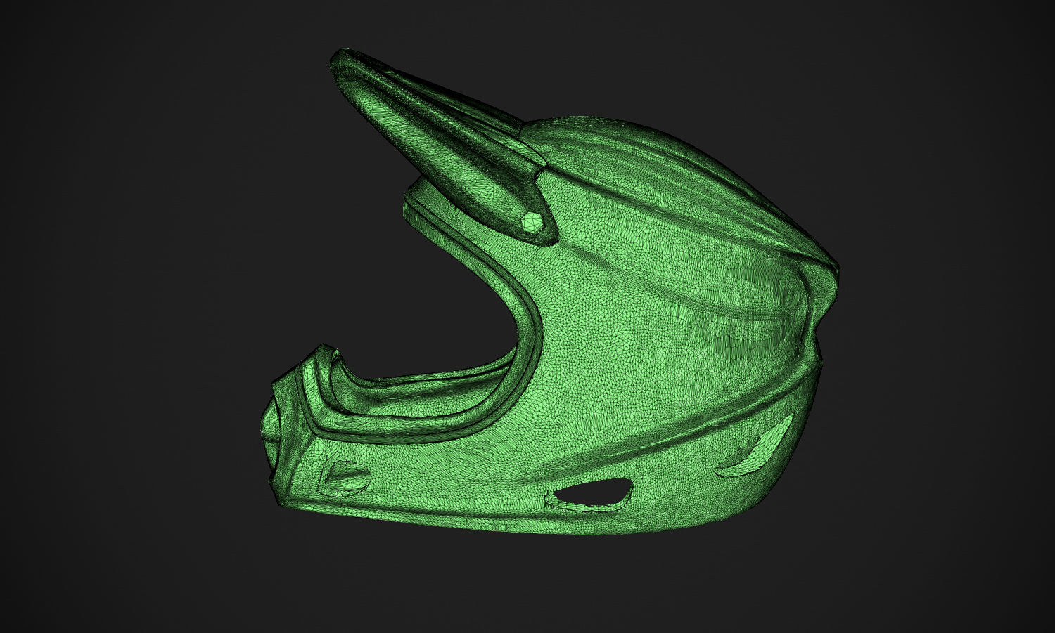 Motorcross Helmet 3D model 3D printable | CGTrader