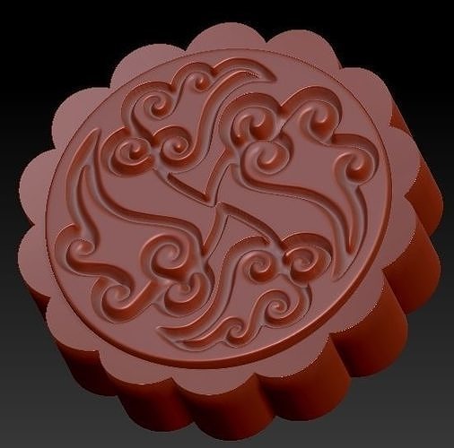 Mooncake molds 3D model 3D printable | CGTrader