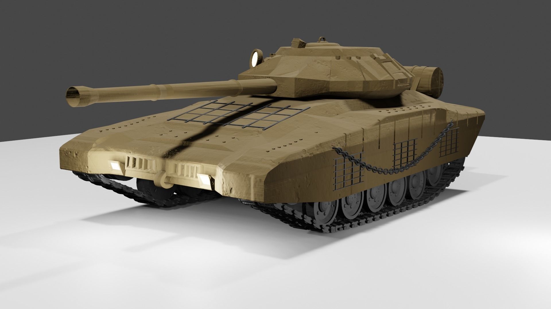 Low Poly Tank free 3D model | CGTrader