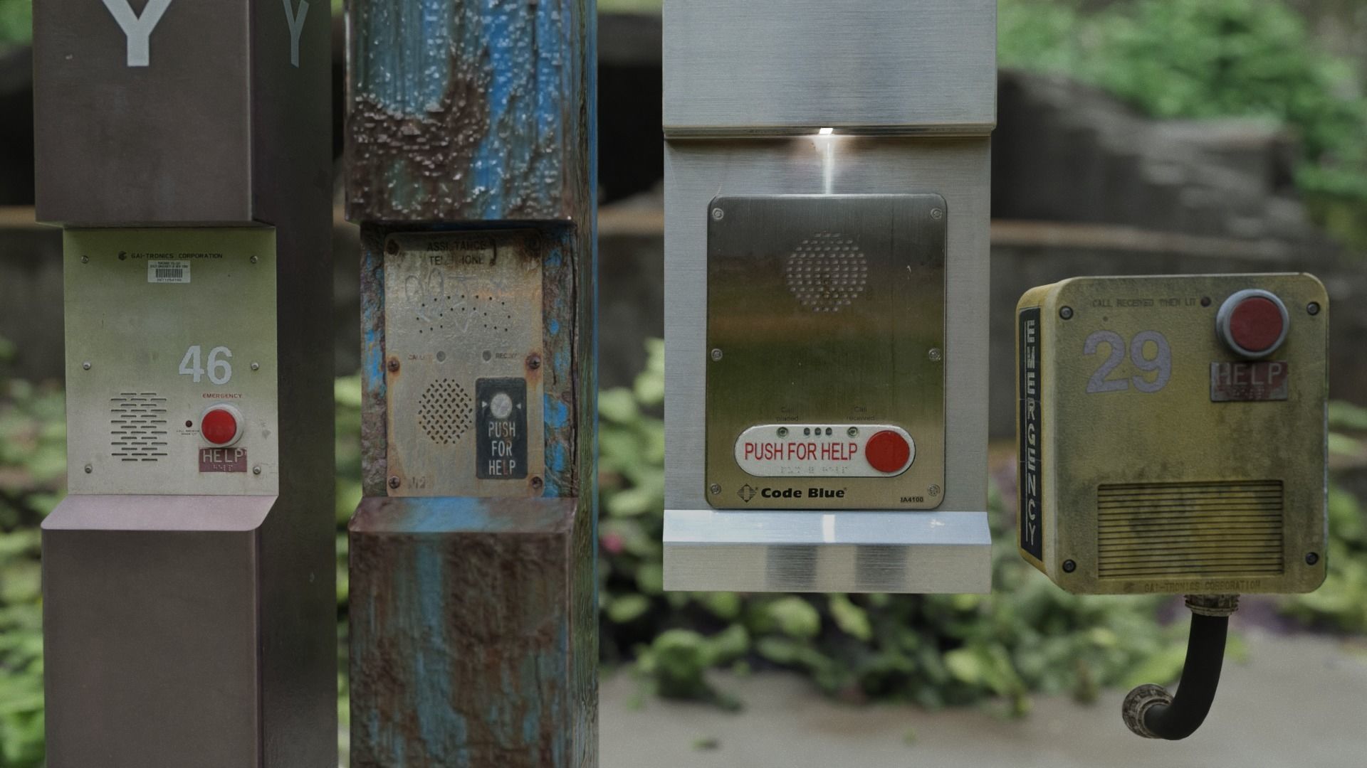 3D model Campus Blue Light System Stations VR / AR / low-poly | CGTrader