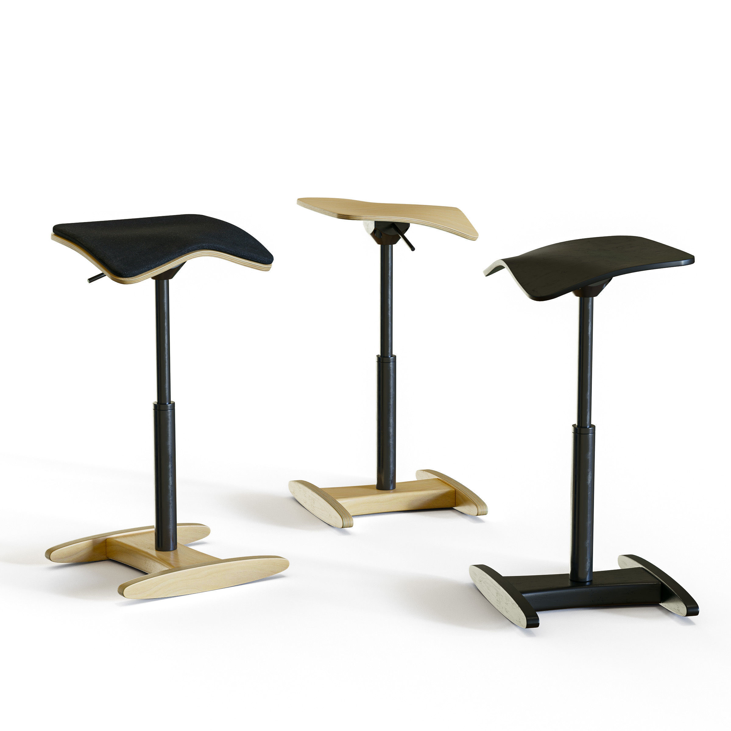 Fully Tic Toc standing desk stool 3D model | CGTrader