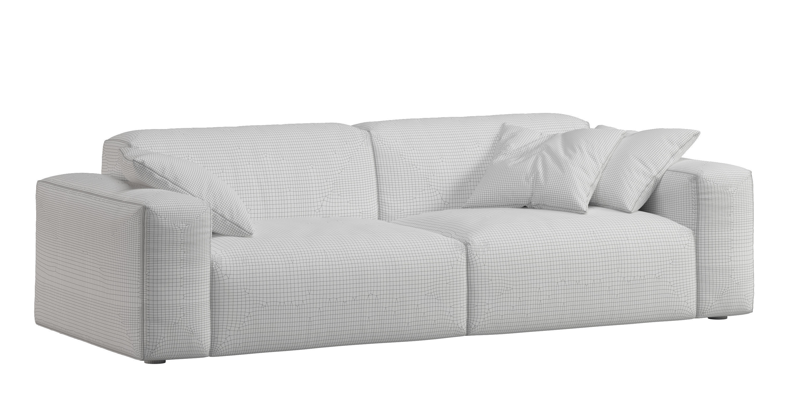 Upholstered 2seat Cloud Sofa by Prostoria 3D model | CGTrader