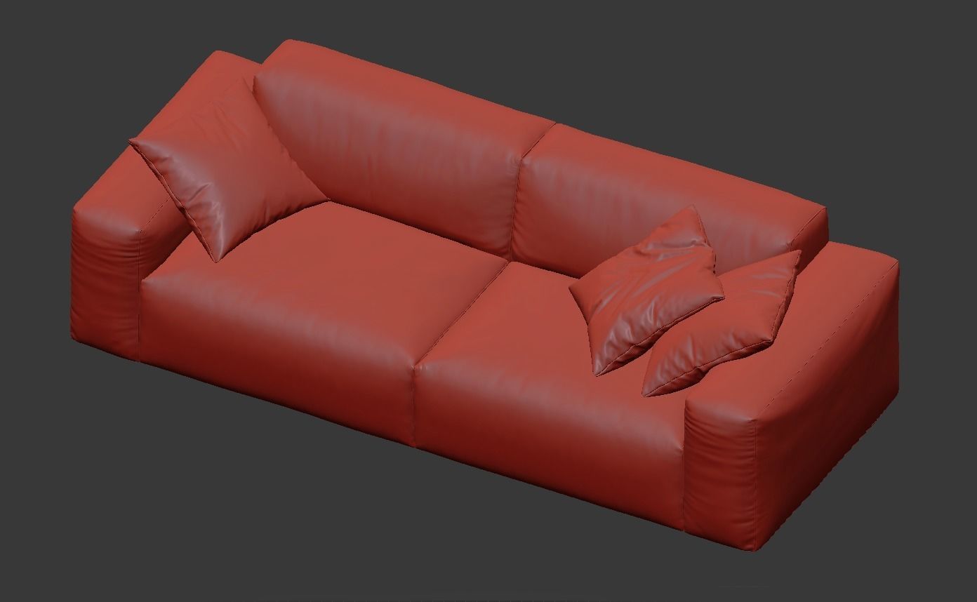 Upholstered 2seat Cloud Sofa by Prostoria 3D model | CGTrader