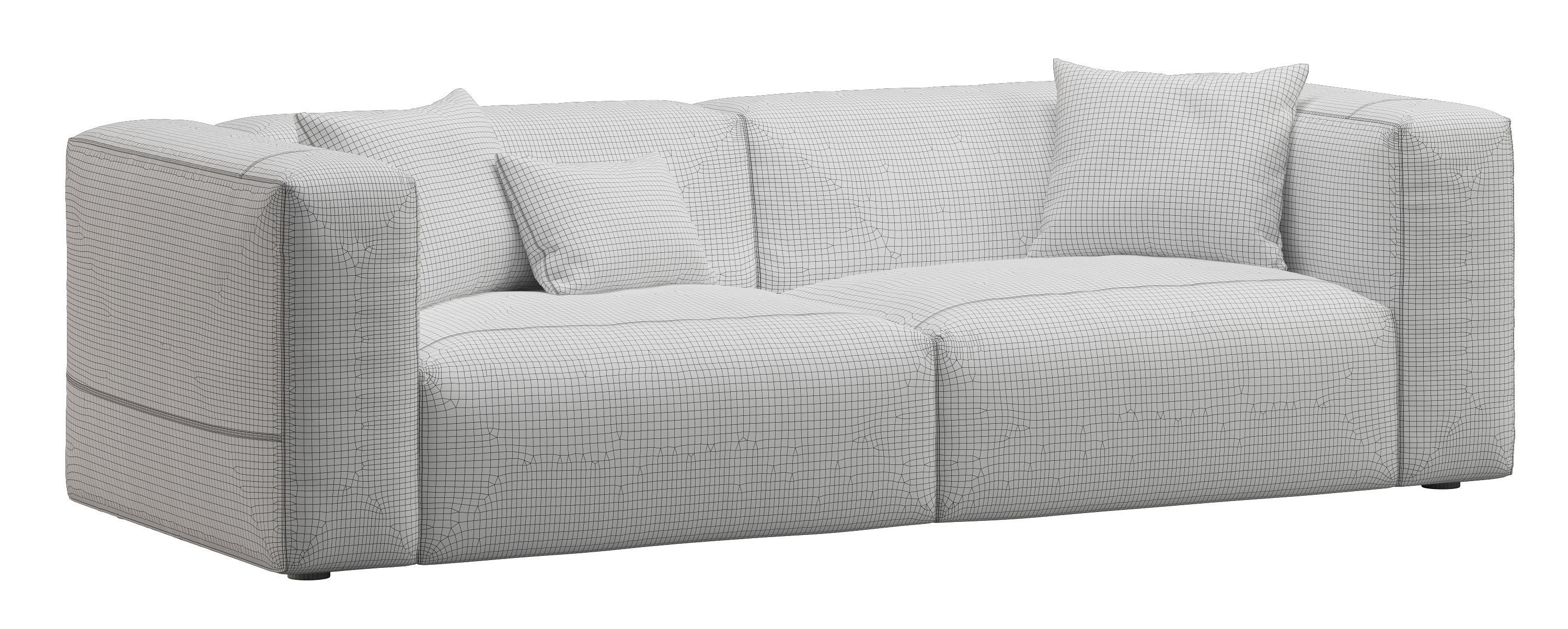 Leather 2seat Cloud Sofa by Prostoria 3D model | CGTrader