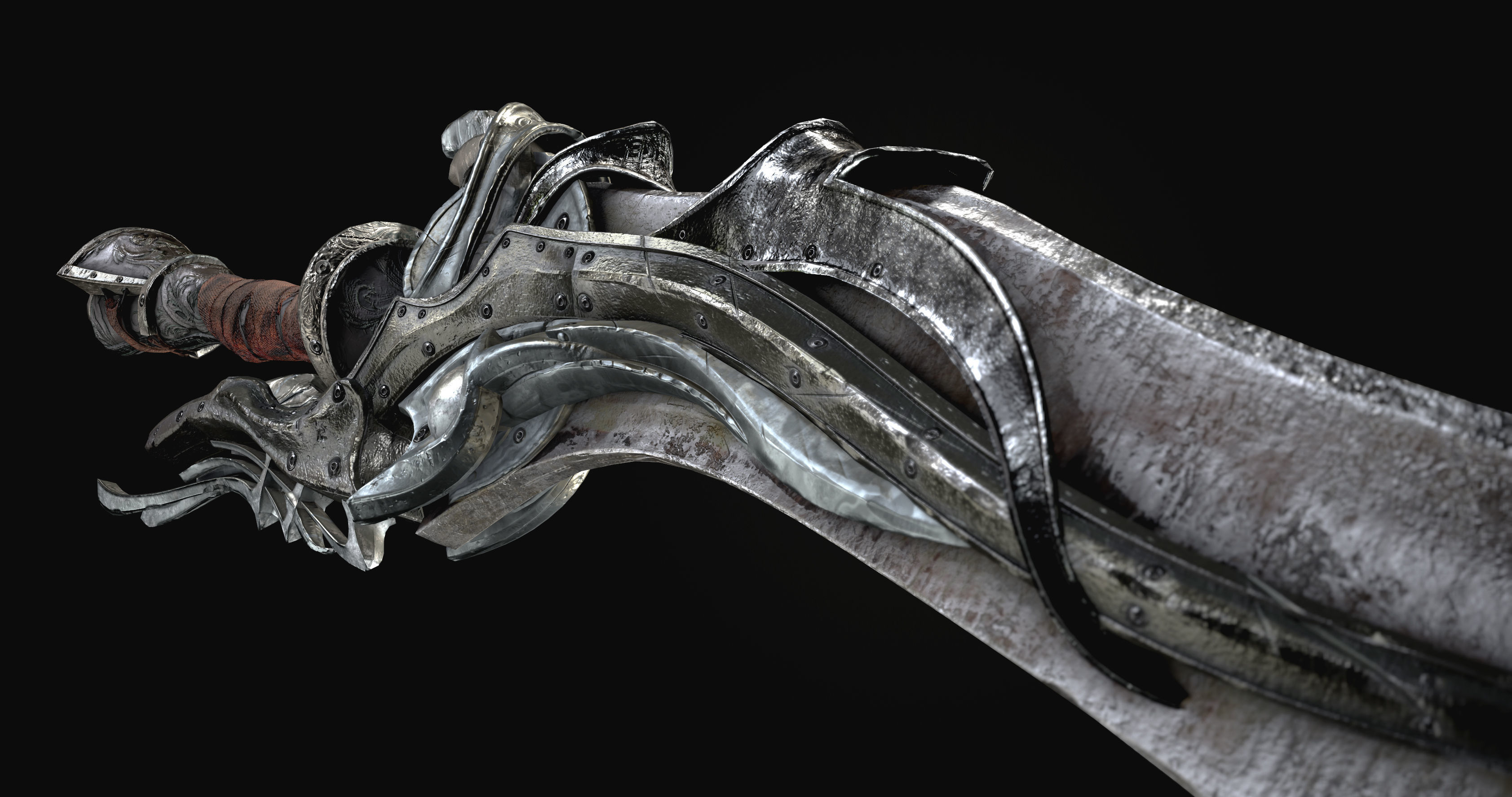 Fantasy sword with PBR textures free VR / AR / low-poly 3D model | CGTrader