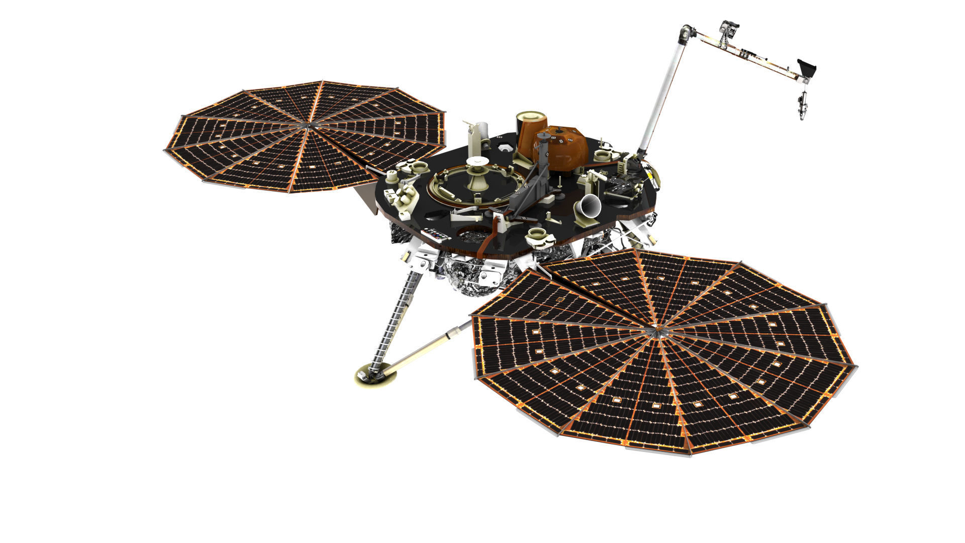 3D model Insight lander VR / AR / low-poly | CGTrader