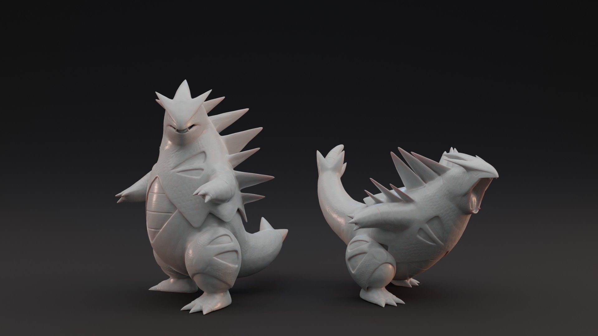TYRANITAR - 2 POSES PRE-SUPPORTED POKEMON 3D model 3D printable | CGTrader