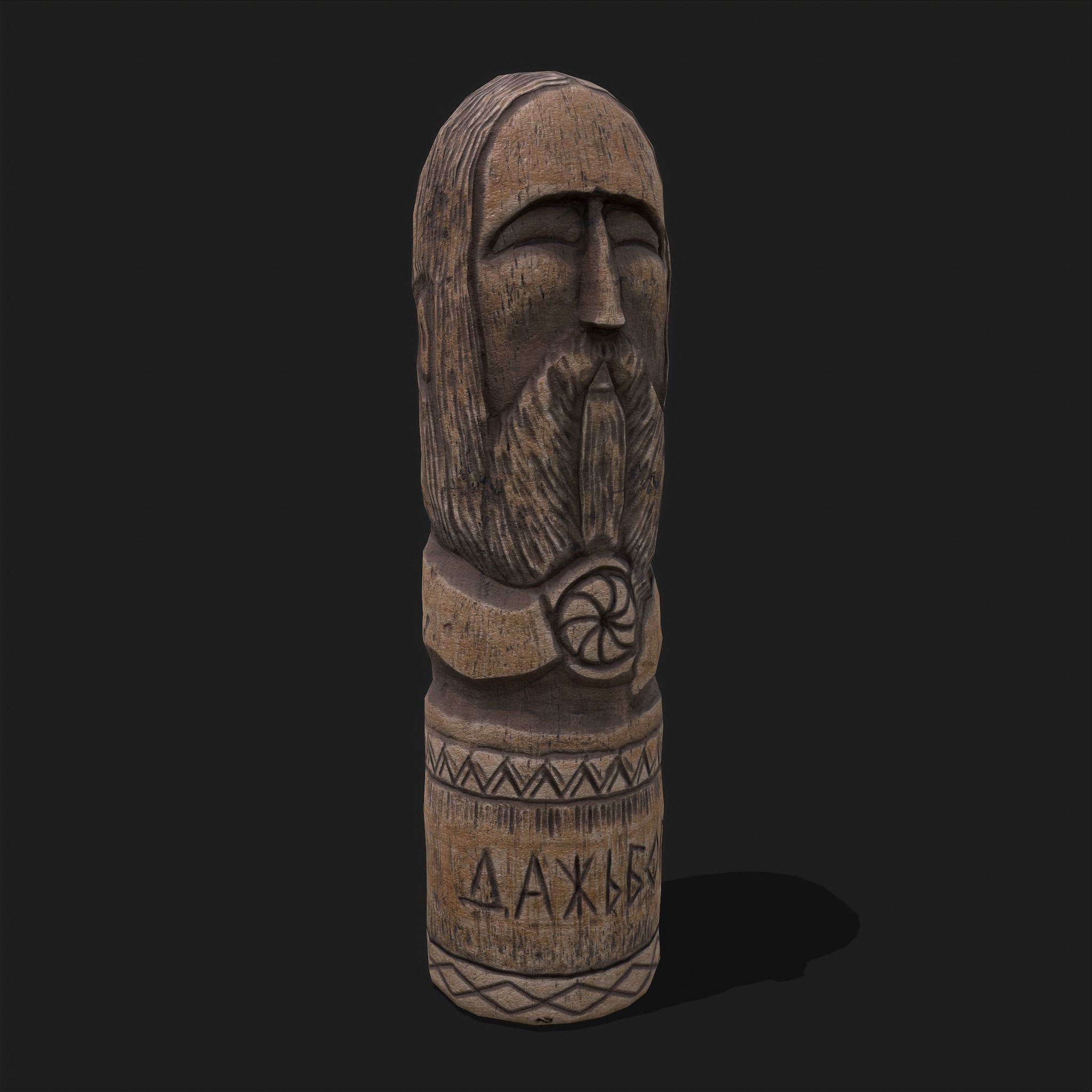 3D model Dazhbog Statue VR / AR / low-poly | CGTrader