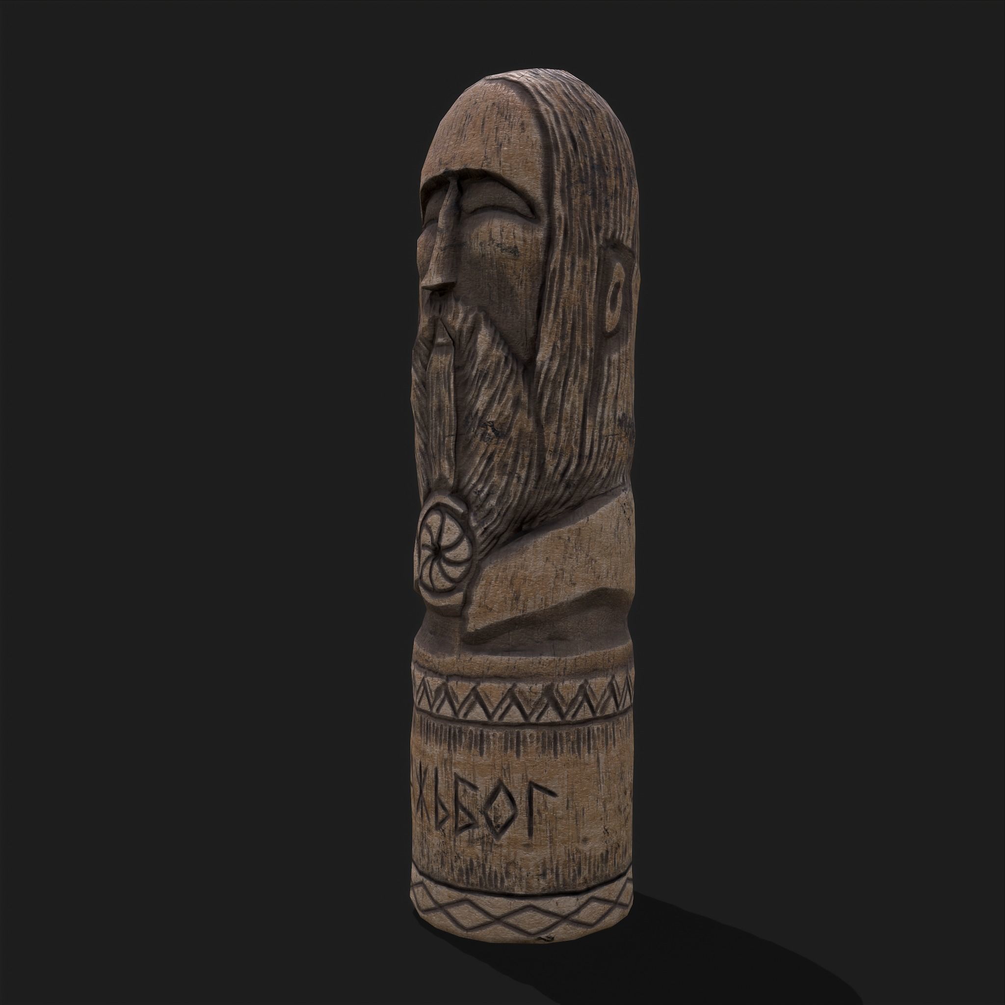 3D model Dazhbog Statue VR / AR / low-poly | CGTrader
