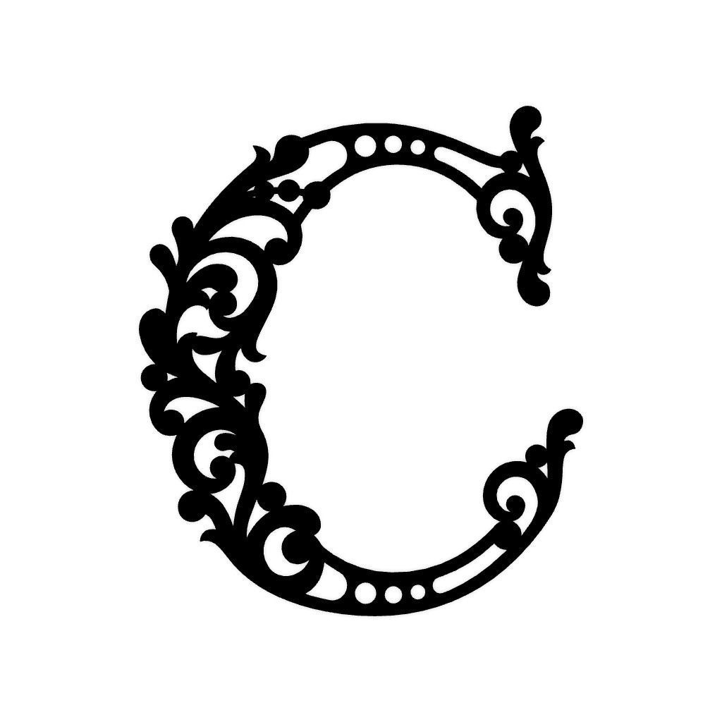 Decorative Alphabet 3D model 3D printable | CGTrader