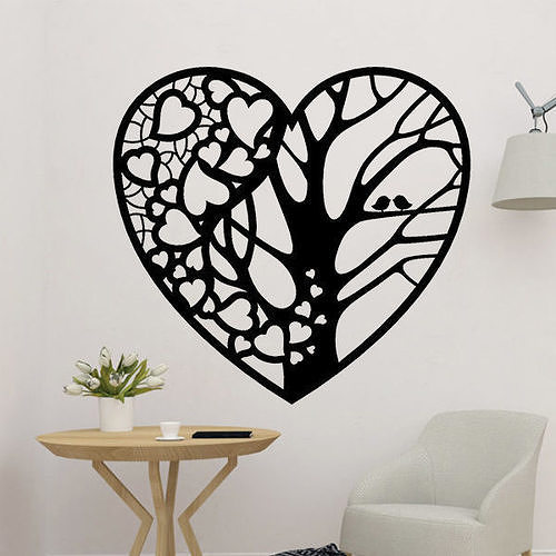 Heart in Tree Decor 3D model 3D printable | CGTrader