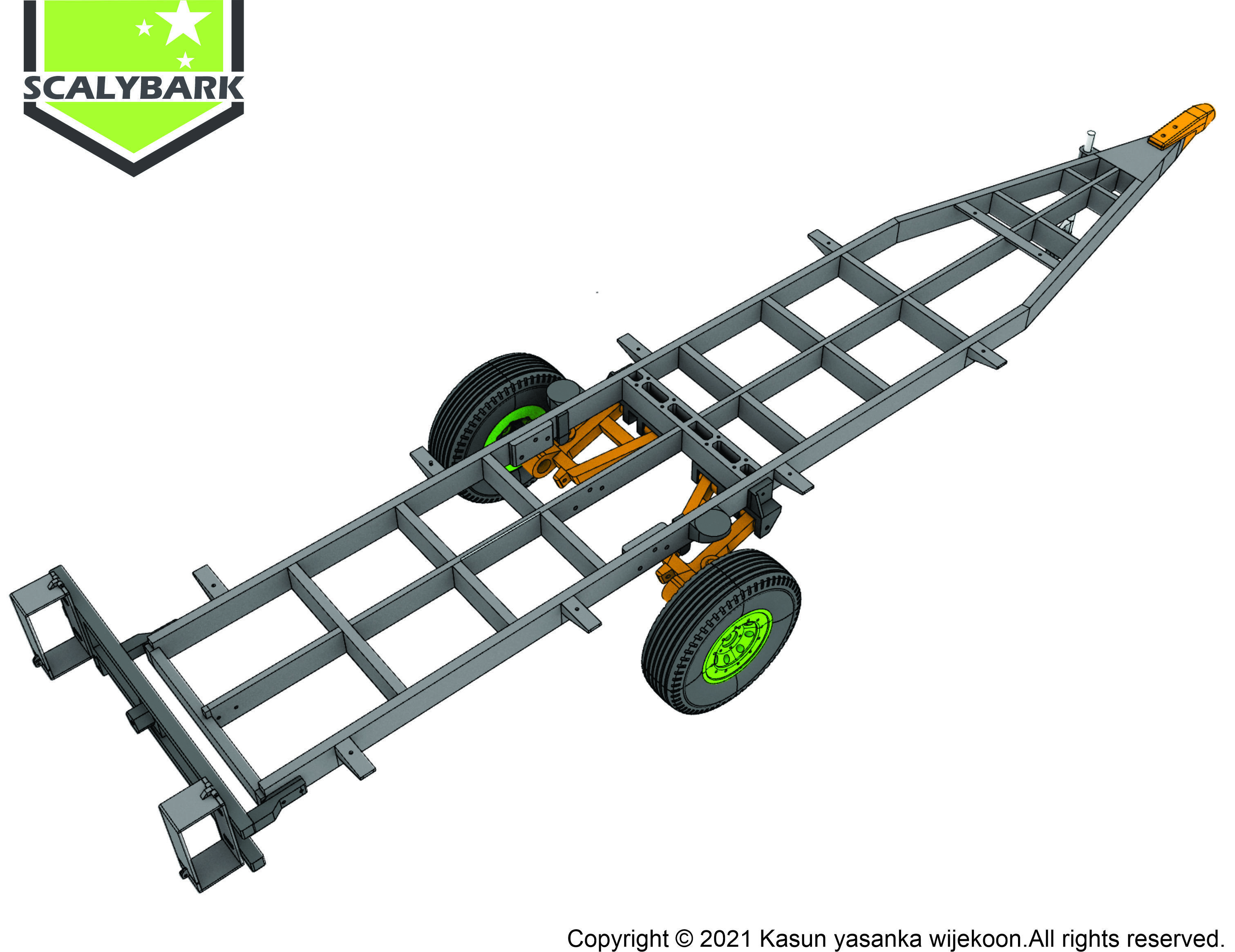 OFF ROAD CAMPING TRAILER 3D PRINTABLE MODEL STL 3D model 3D printable ...
