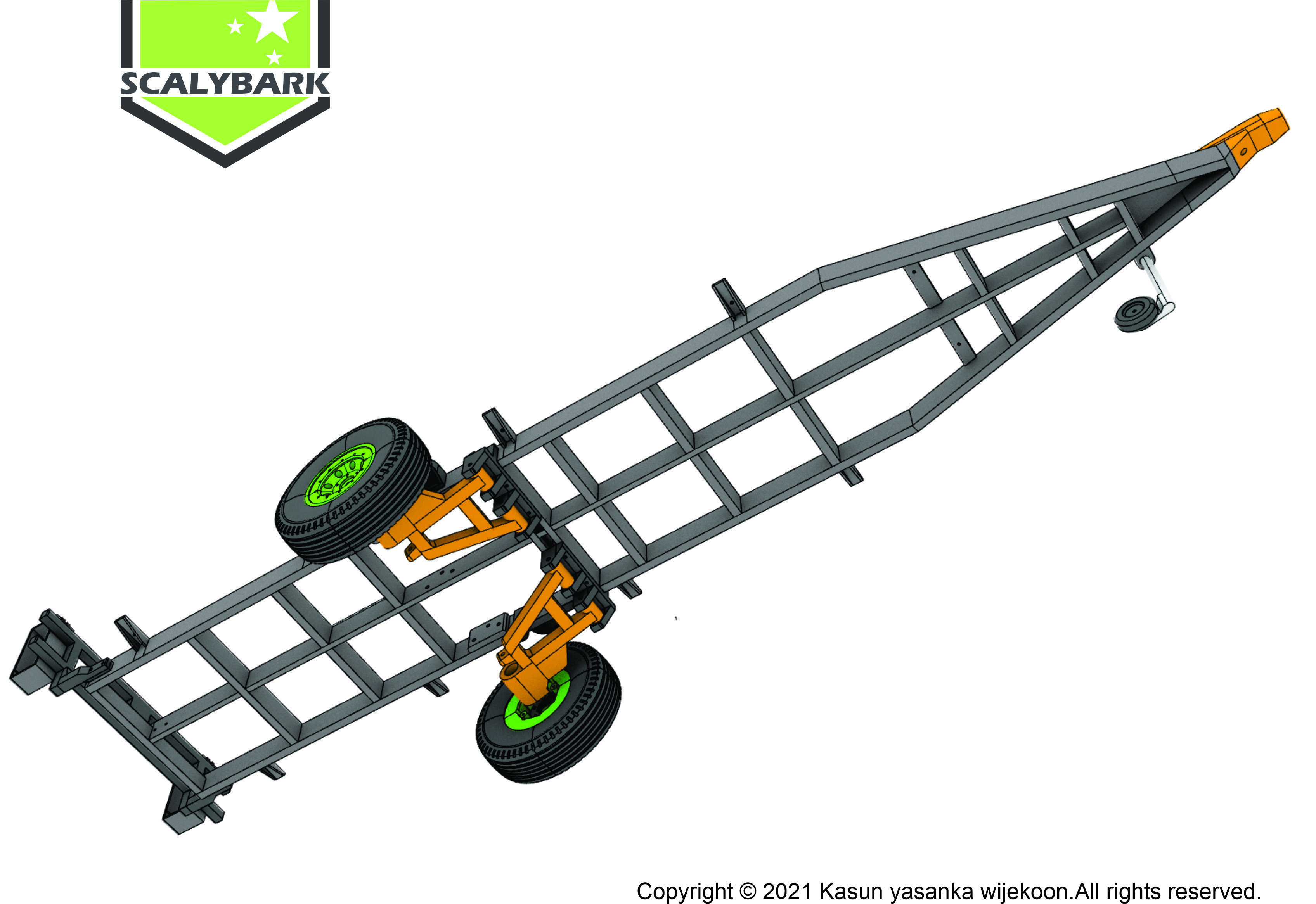 OFF ROAD CAMPING TRAILER 3D PRINTABLE MODEL STL 3D model 3D printable ...