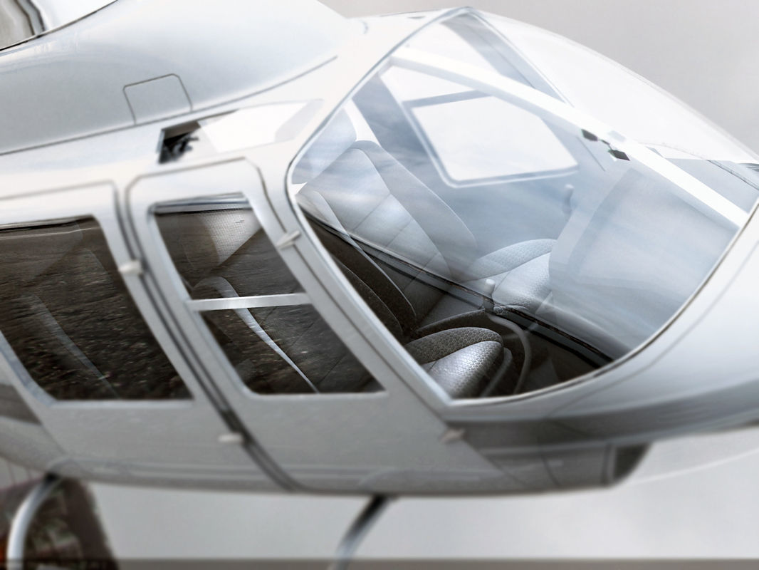 Bell 206 Rescue Red 3D model animated | CGTrader