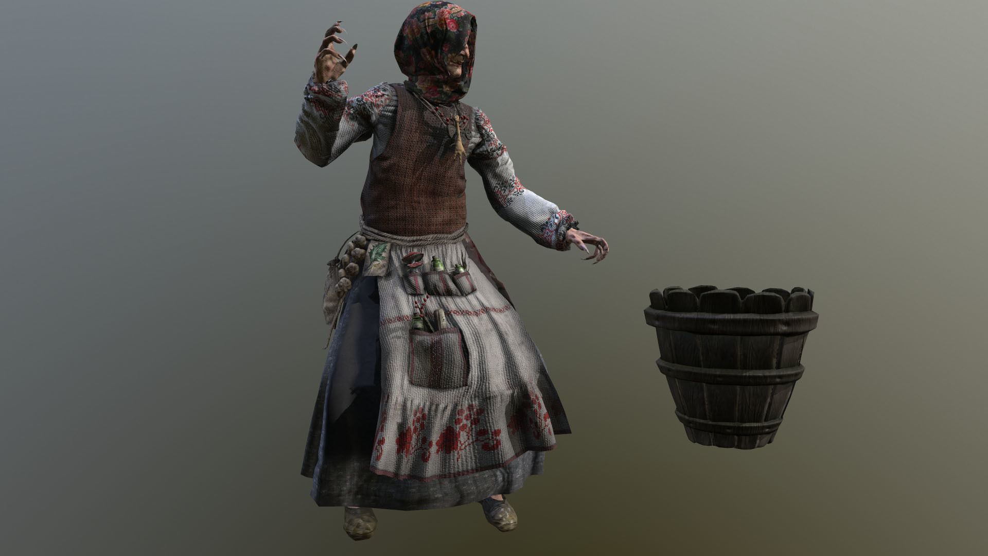 3D model Witch Baba Yaga VR / AR / low-poly | CGTrader
