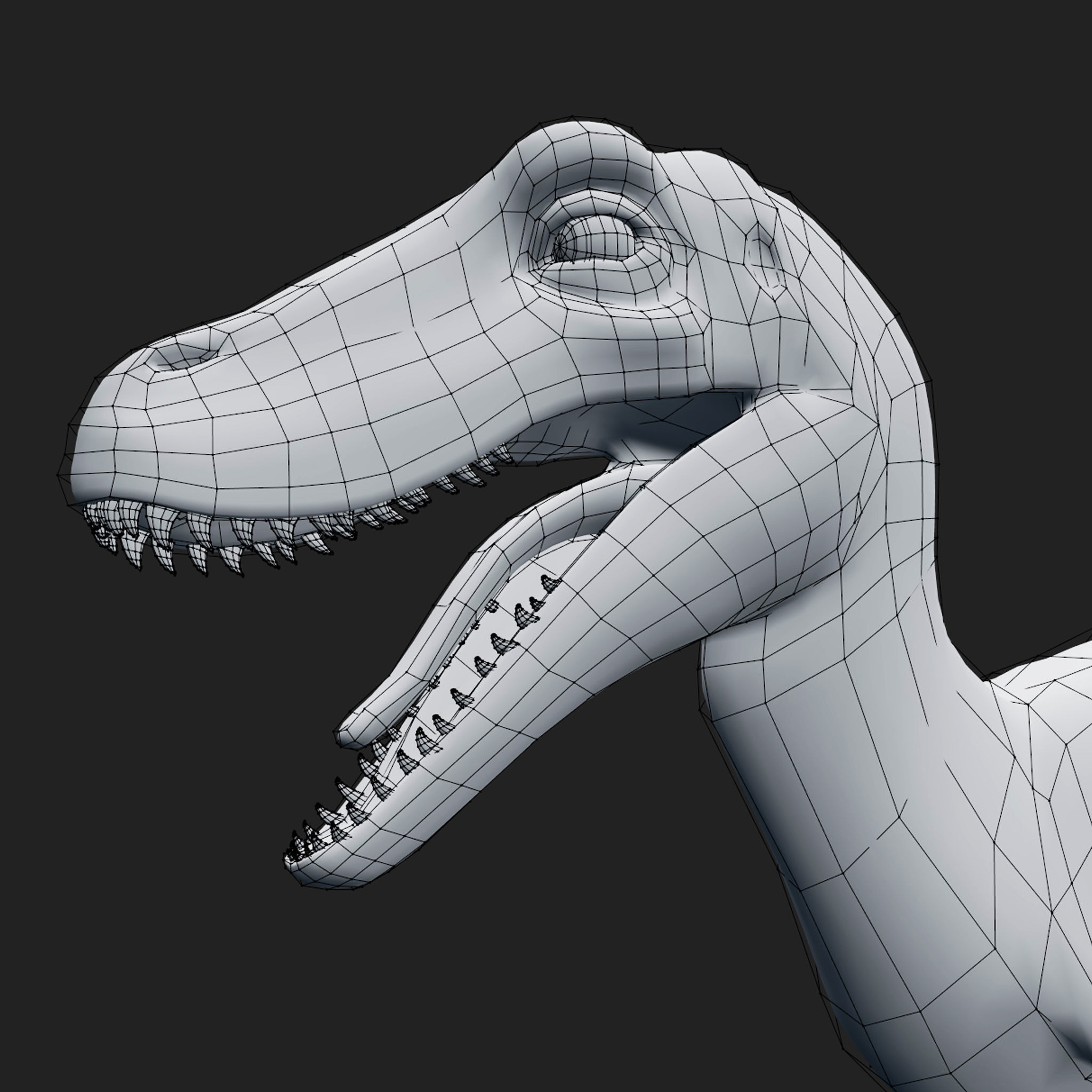 3D model Making 3D Raptor In Blender VR / AR / low-poly | CGTrader