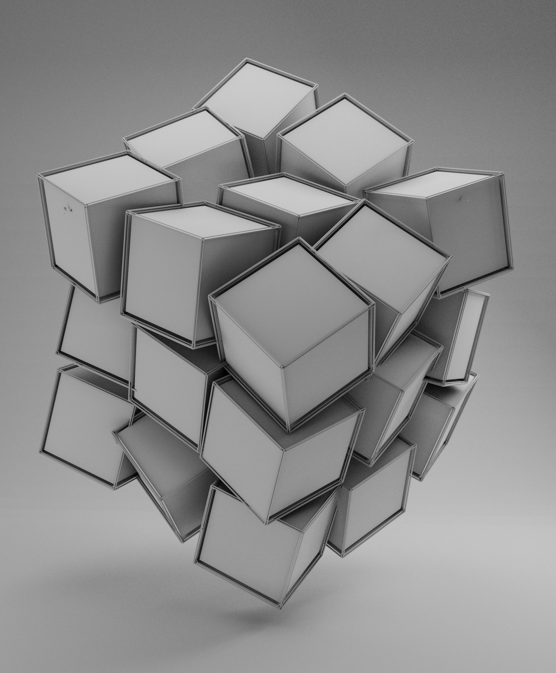 3D model Scifi Cube- Abstract Cubes in Cube VR / AR / low-poly | CGTrader