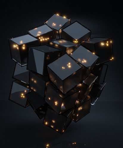 3D model Scifi Cube- Abstract Cubes in Cube VR / AR / low-poly | CGTrader